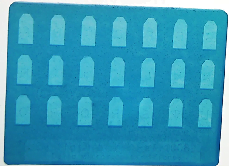 EM flat mold reusable, big cavity size - EM Grade